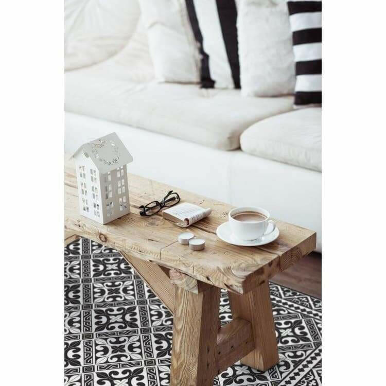 Beija Flor Fleur de Lys Mat | Decorative Vinyl Floor Mat - Pink Pig